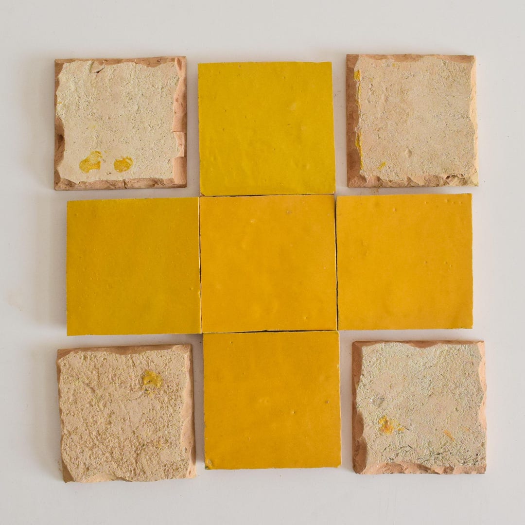 10x10cm Moroccan Authentic Zellige Tile, Handmade Ceramic Tiles ...
