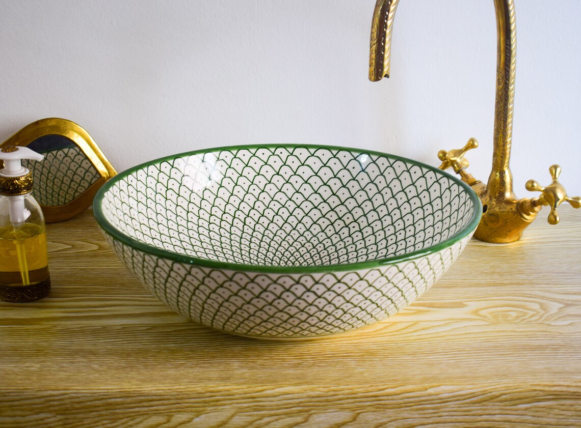 Ceramic Sink for Bathroom 100% Handmade,best Deals Etsy,vessel Sink ...