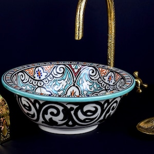 Ceramic Sink for Bathroom 100% Handmade,best Deals Etsy,vessel Sink ...