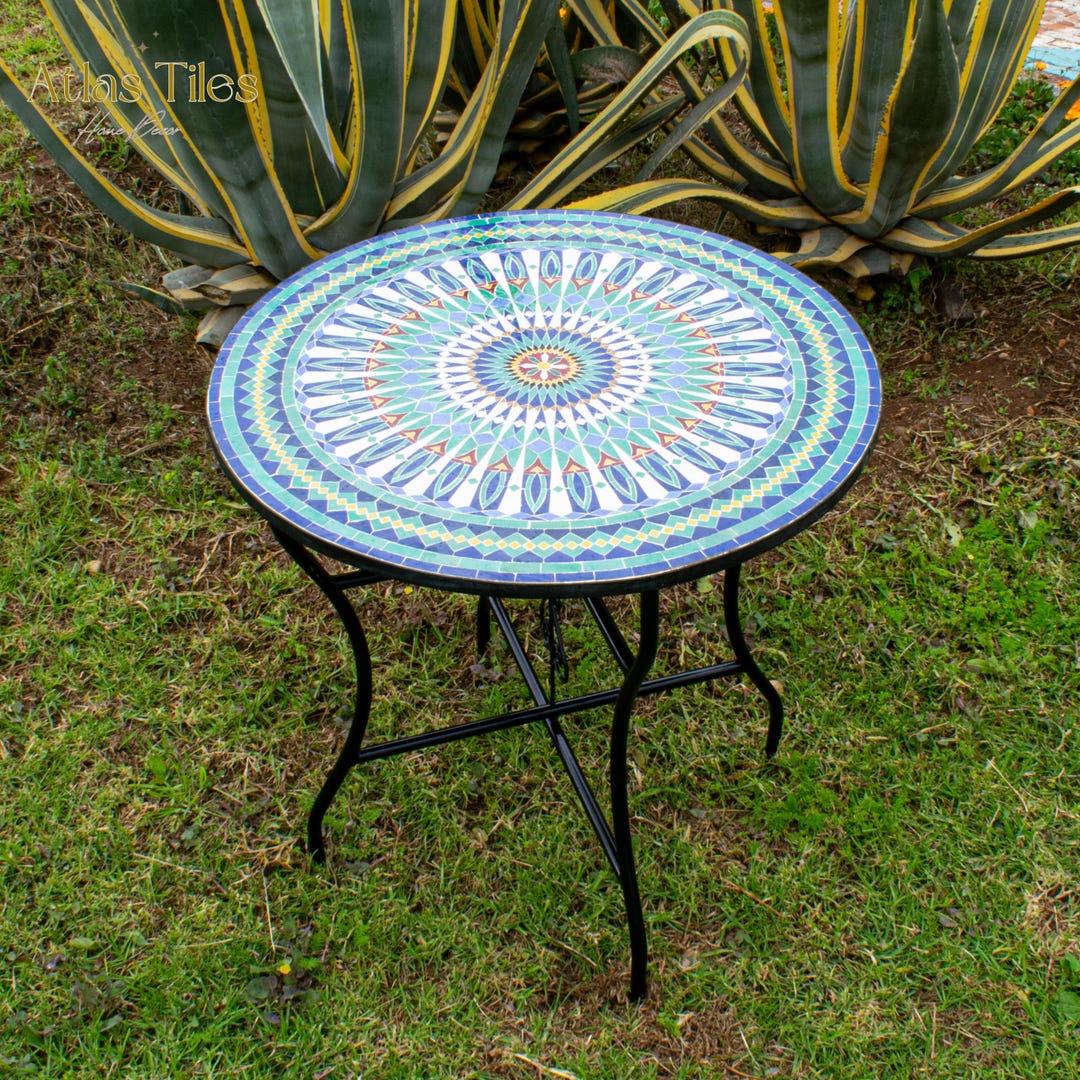 Mosaic Outdoor Ceramic Table for Patio,indoor Mosaic Table,customizable ...