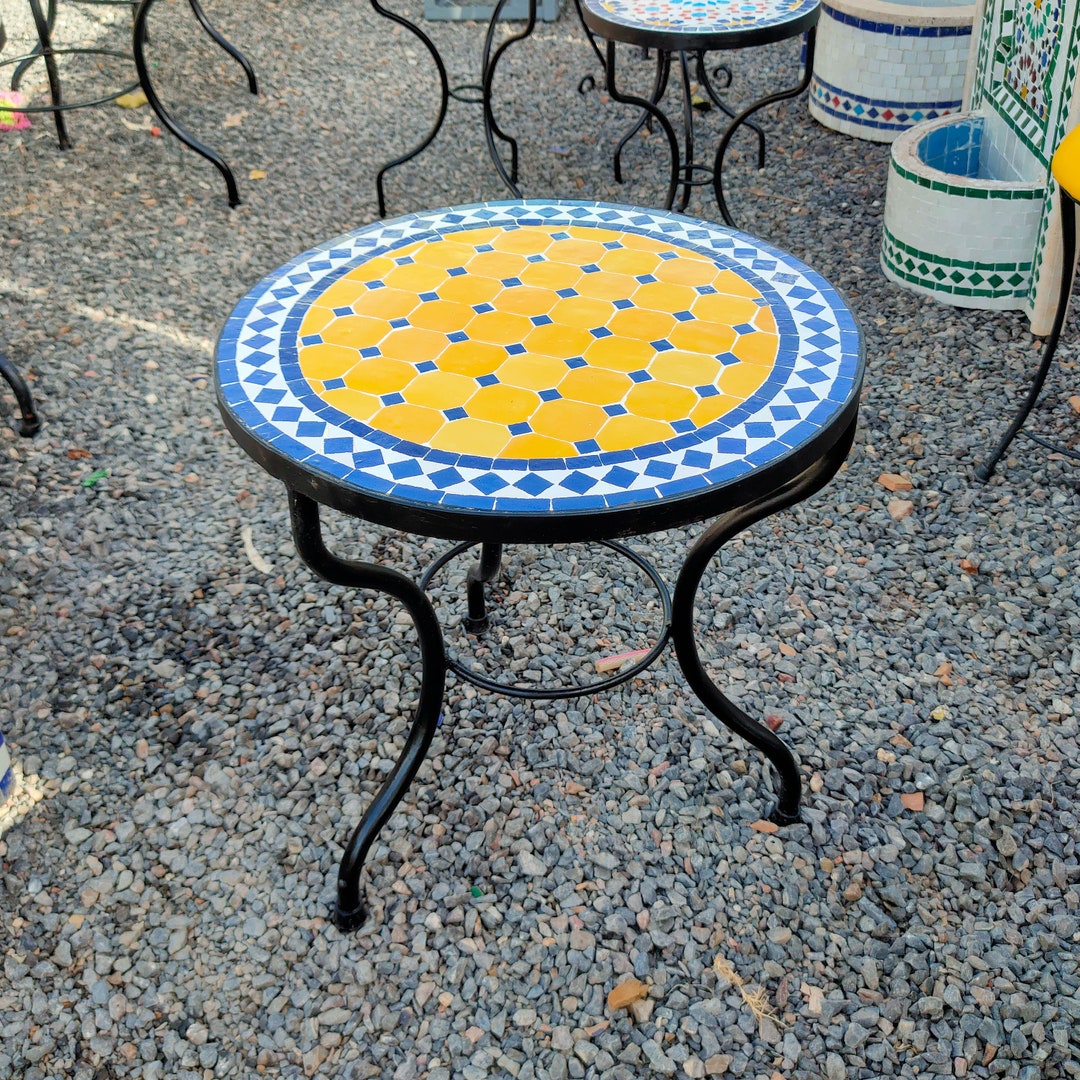 Dinner Mosaic Table for Outdoor Patio,mosaic Table,ceramic Table,indoor ...