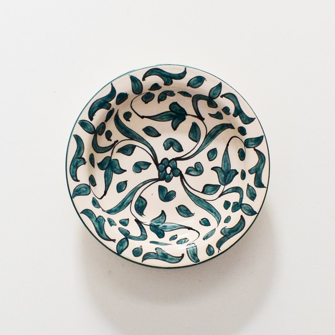 30cm Handcrafted Pottery Plate, Handmade Ceramic , Moroccan Plates ...
