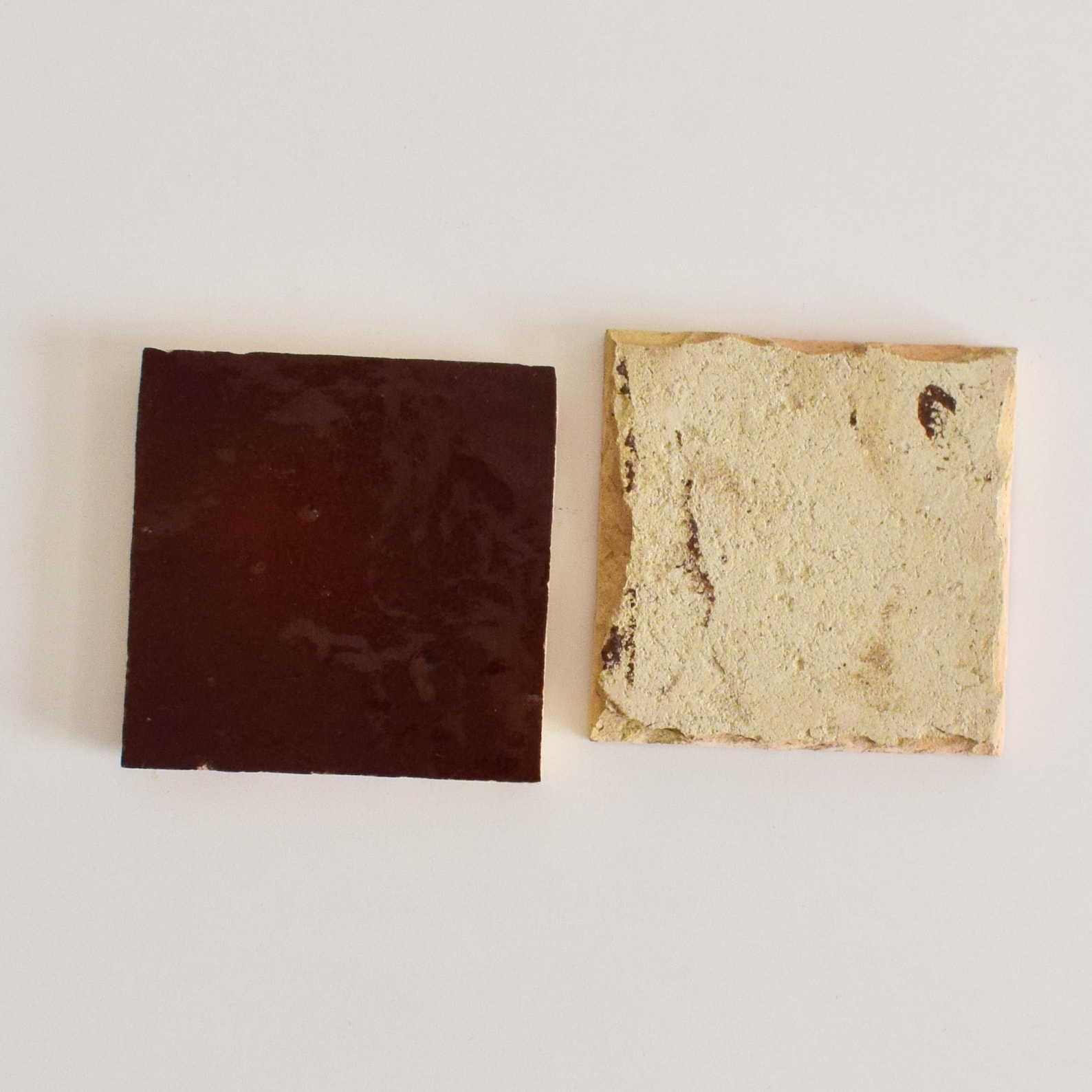 Deep Brown 10x10cm Moroccan Authentic Zellige Tile, Handmade Ceramic ...