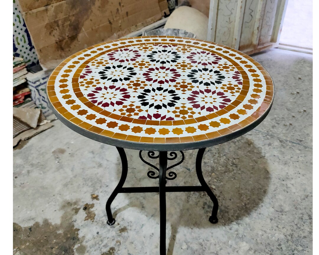 Moroccan Tile Table,free Shipping,ceramic Table, Amazing Indoor ...
