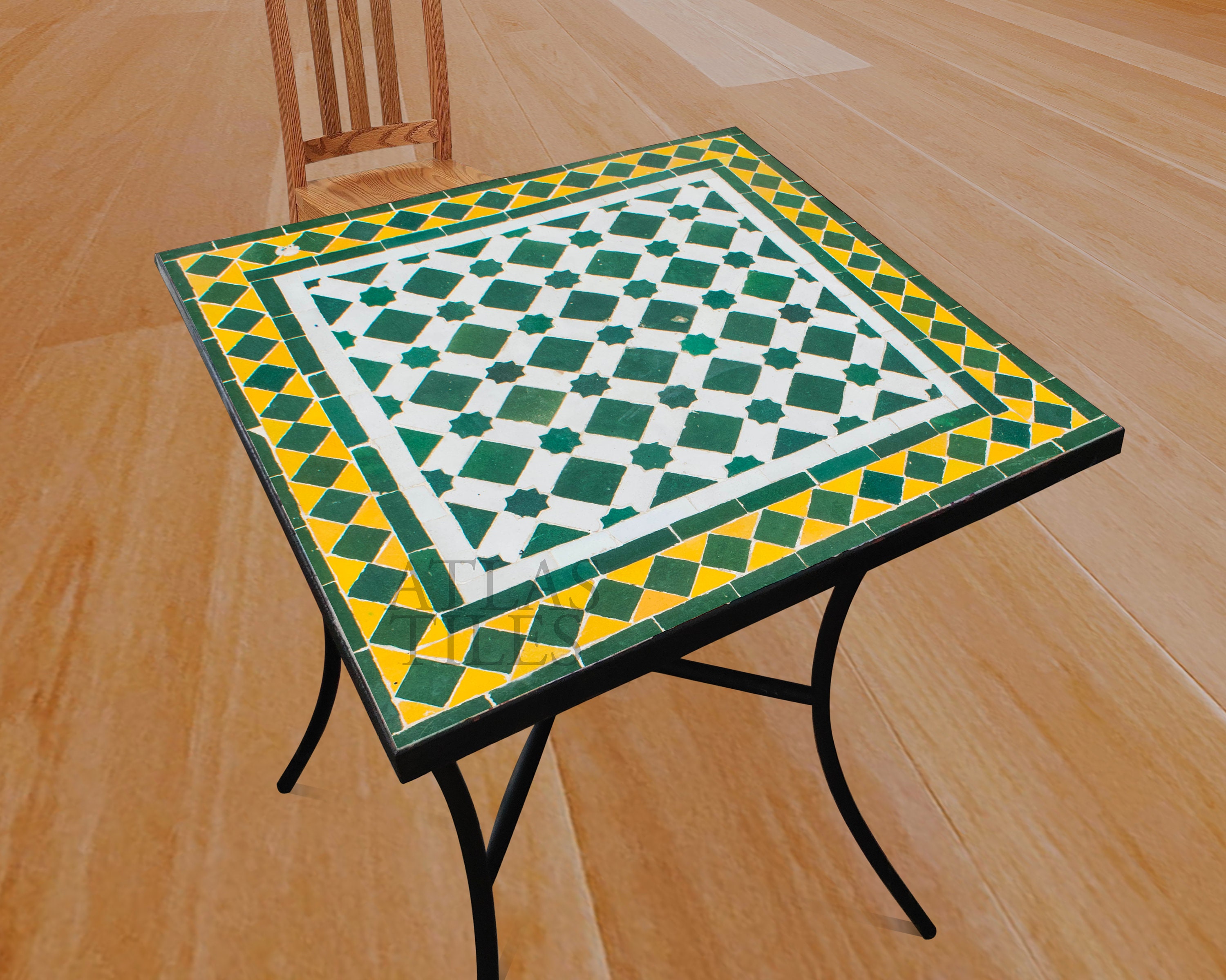 Mosaic Table for Gardensquare Mosaic Tableceramic - Etsy