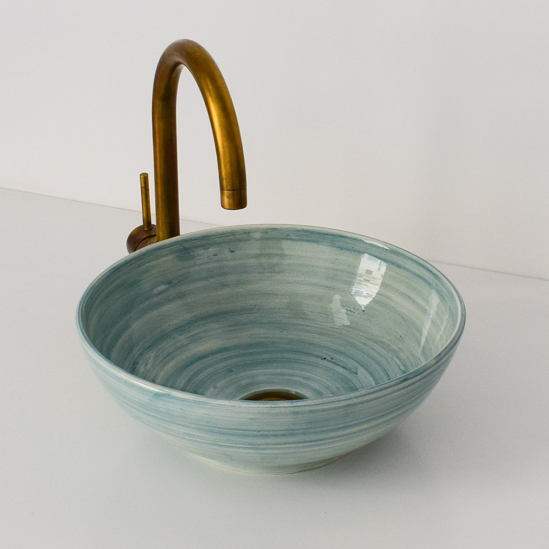 Ceramic Sink for Bathroom 100% Handmade,best Deals Etsy,vessel Sink ...