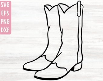 Cowboy Boots and Hat SVG File for Cricut, Country Girl SVG for ...