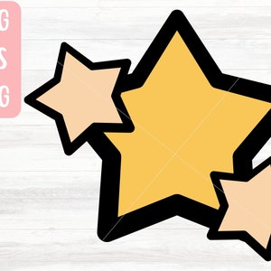 Layered Stars SVG File for Cricut Star Cluster SVG Digital - Etsy Canada