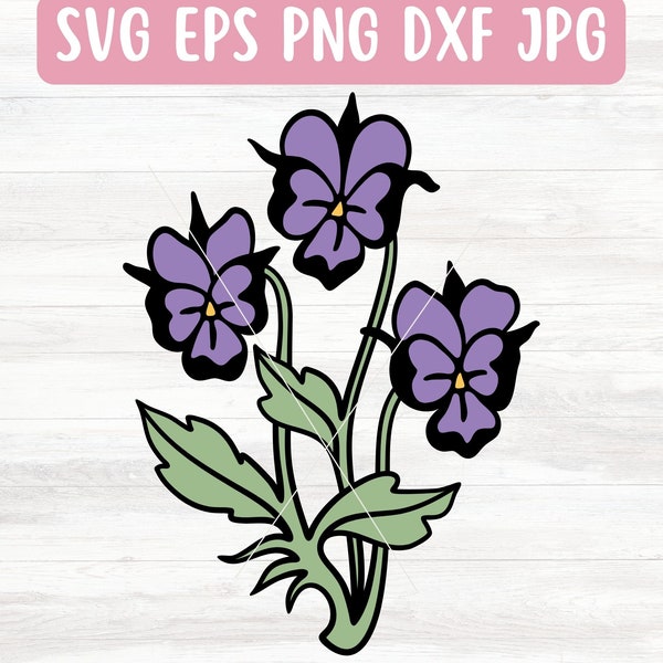 Simple Flower SVG File for Cricut, Layered Flower SVG for Silhouette ...