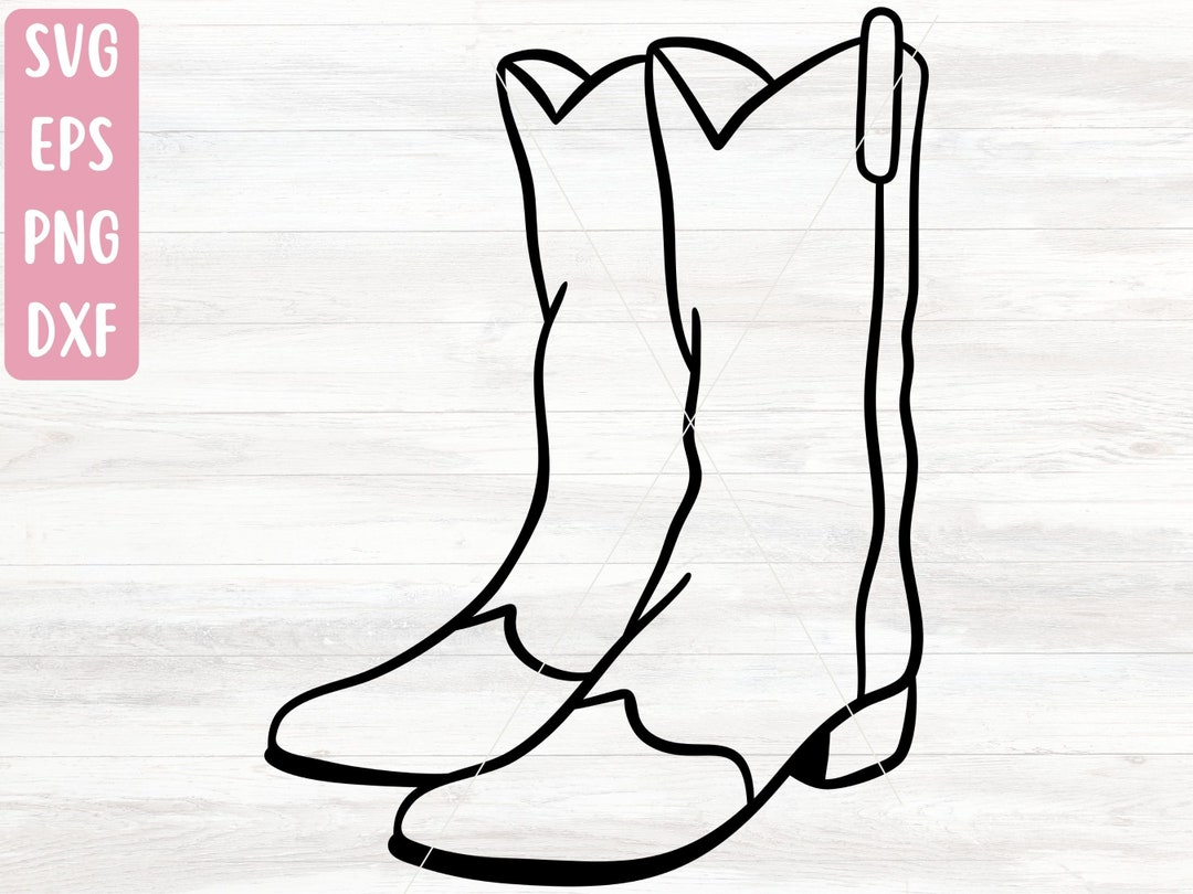Cowboy Boots SVG File for Cricut, Country Girl SVG for Silhouette ...