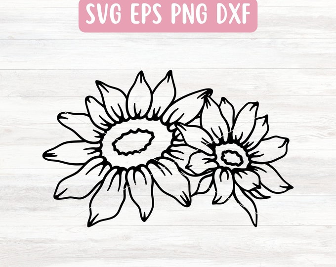 Sunflower Svg, Sunflower Pattern Svg, Car Stickers, Flowers, Png, Svg ...