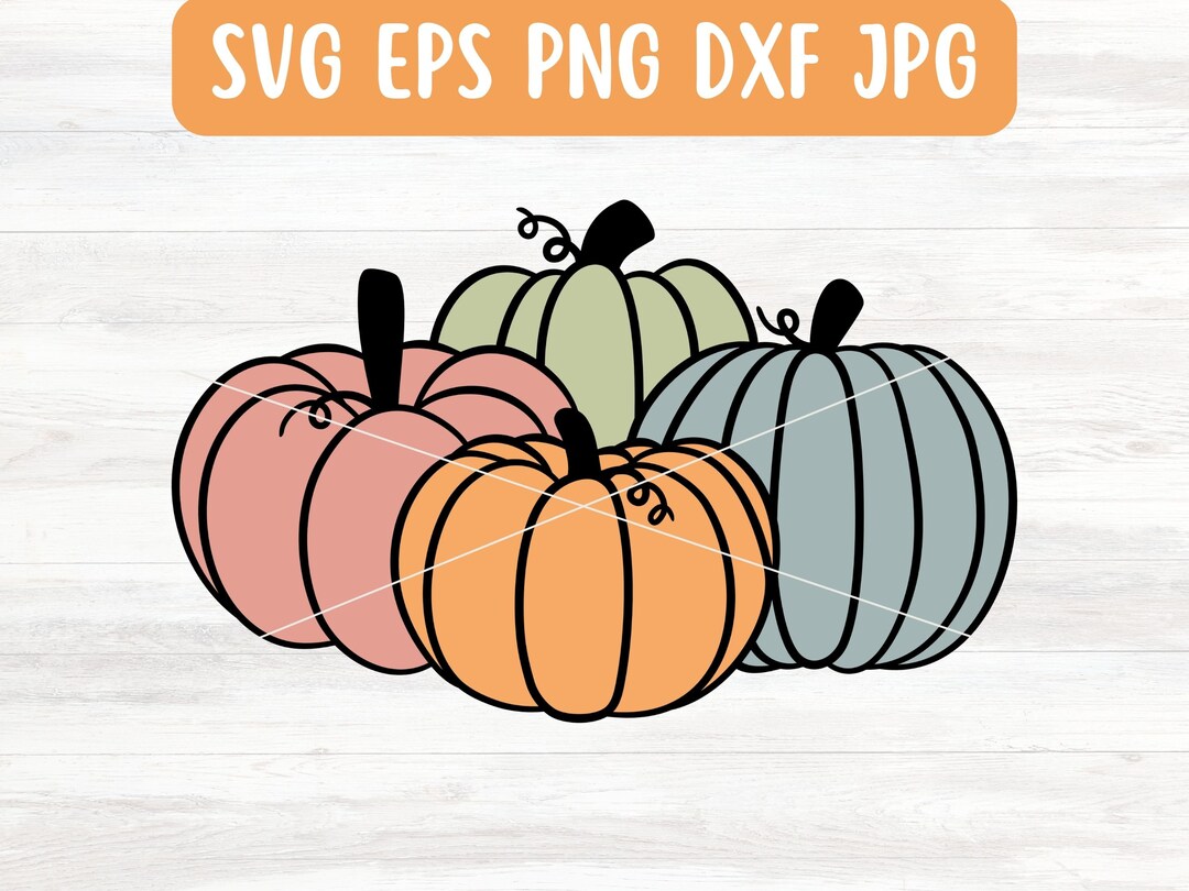 Layered Pumpkin SVG File for Cricut, Thanksgiving SVG for Silhouette ...