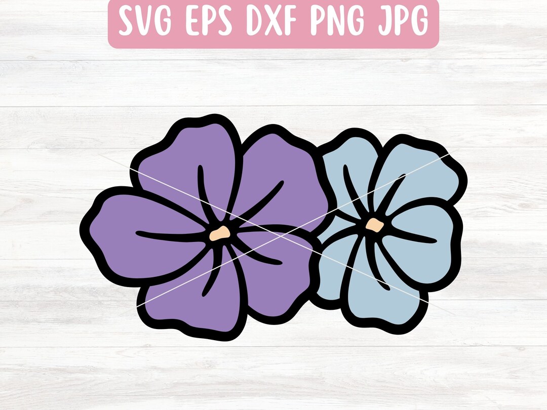 Simple Flower SVG File for Cricut, Layered Flower SVG for Silhouette ...