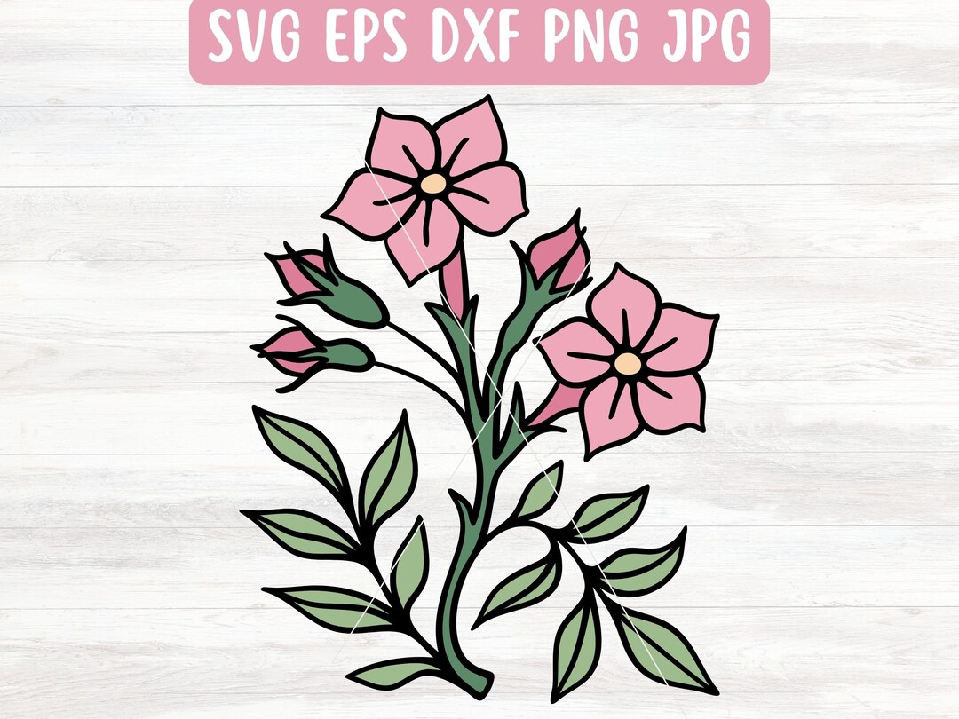 Flower Bouquet SVG File for Cricut, Layered Flower SVG File for ...