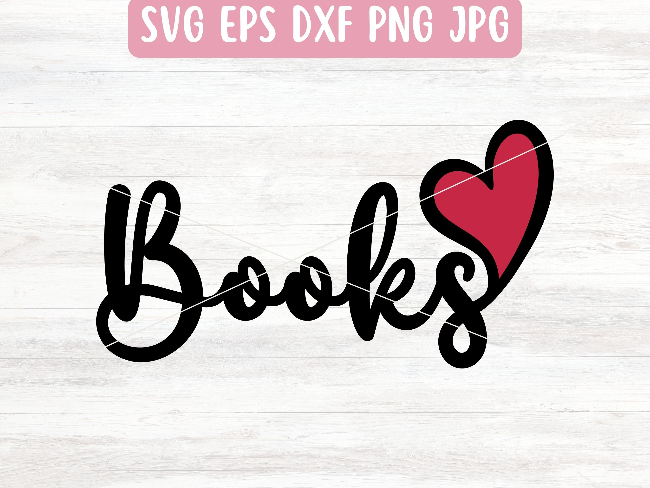 Book Lover SVG File for Cricut, Reading SVG for Silhouette, Layered ...