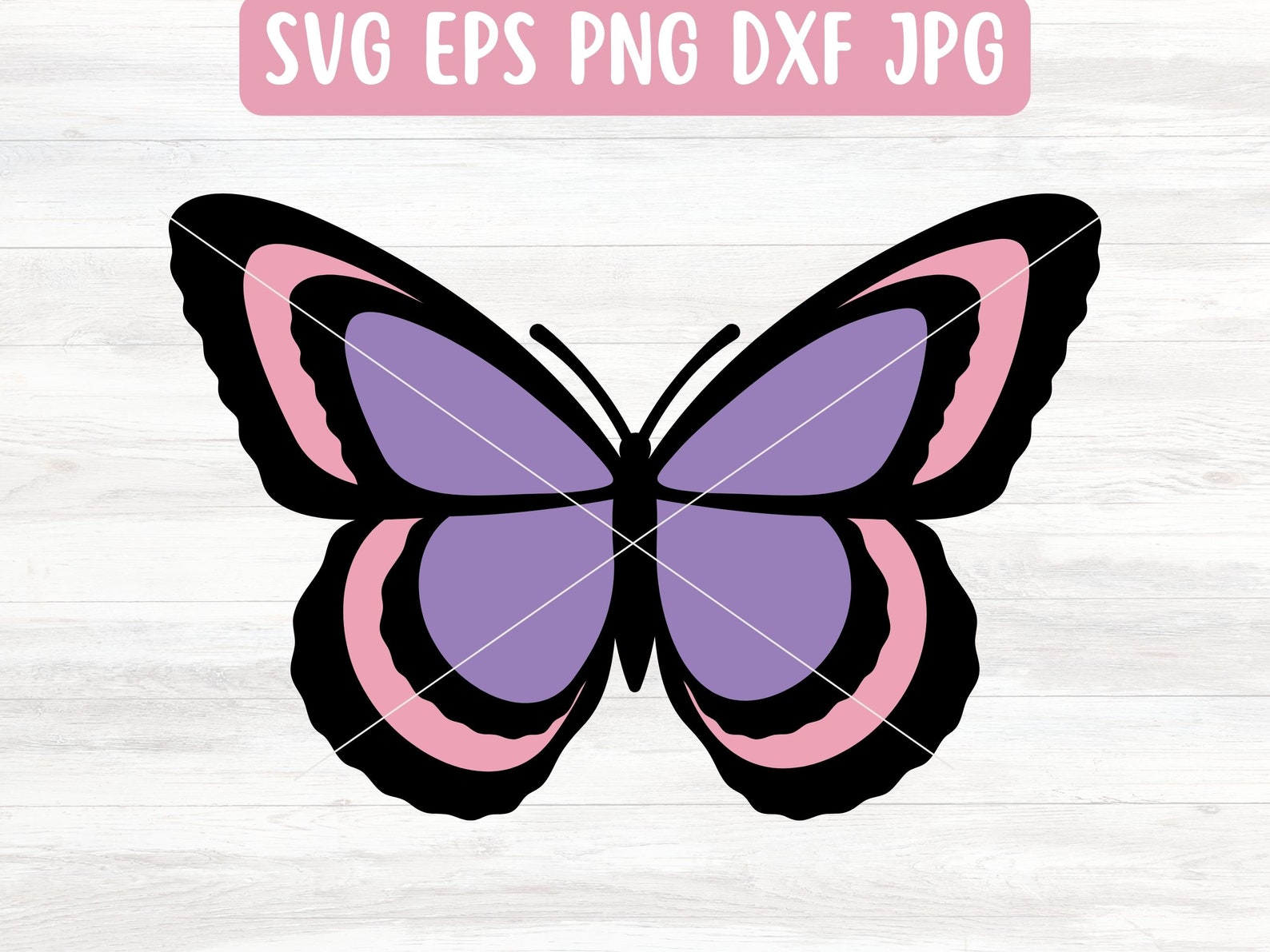 Simple Butterfly SVG File for Cricut, Layered Butterfly SVG for ...