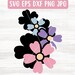 Simple Flower SVG File for Cricut, Layered Flower SVG for Silhouette ...