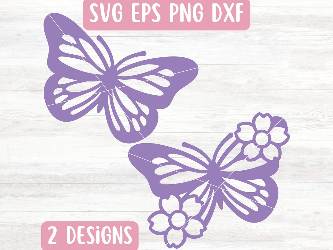 Simple Butterfly SVG File for Cricut, Butterfly Outline SVG for ...