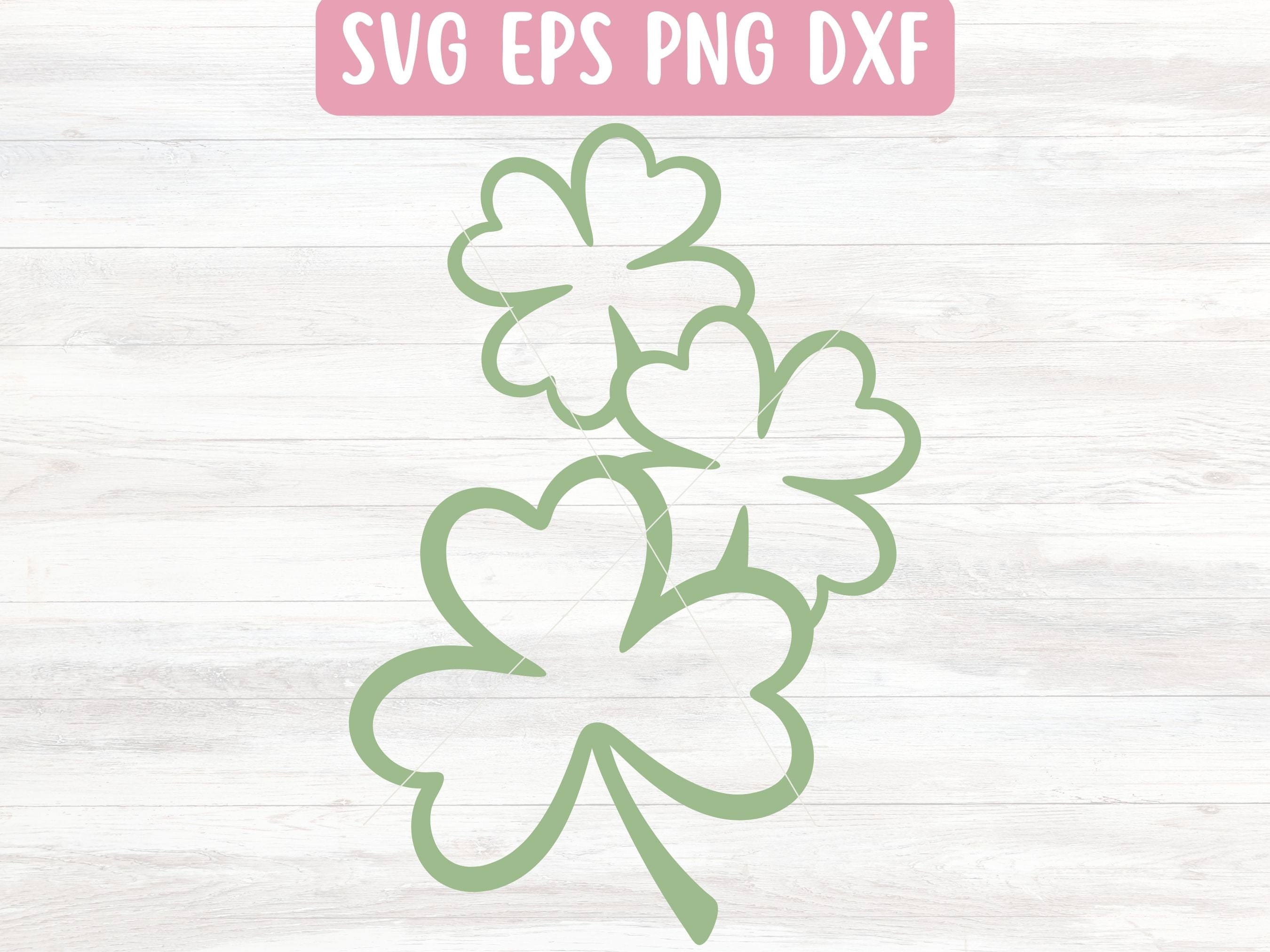 Shamrock Outline SVG File for Cricut Shamrock Tee SVG St - Etsy Australia