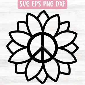 Peace Sign PNG, Groovy Peace Sign SVG Outline, Cricut Gift Idea for Her ...