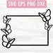 Butterfly Border SVG File for Cricut, Rectangle Frame SVG Vector, Cute ...