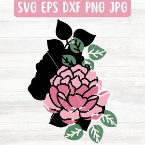 Simple Rose SVG File for Cricut, June Birth Flower SVG for Silhouette ...