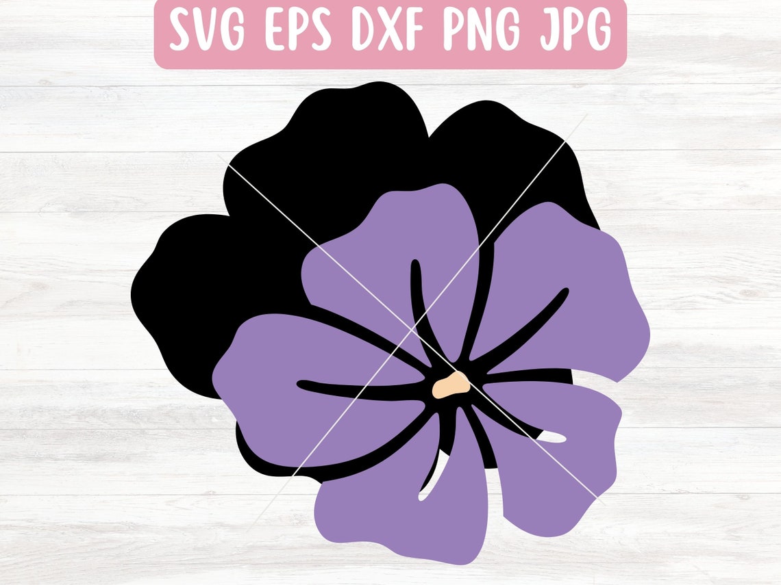 Simple Flower SVG File for Cricut, Layered Flower SVG for Silhouette ...