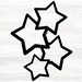 Stars SVG File for Cricut, Star Outline SVG Design, Star Cluster SVG ...