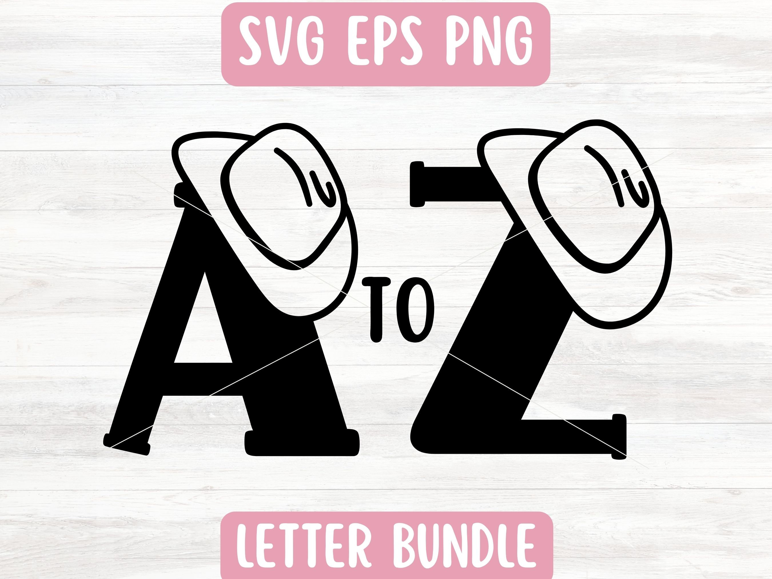 Western Alphabet SVG Files for Cricut, Cowboy Monogram SVG for ...