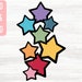 Layered Stars SVG File for Cricut Star Cluster SVG Digital - Etsy Canada