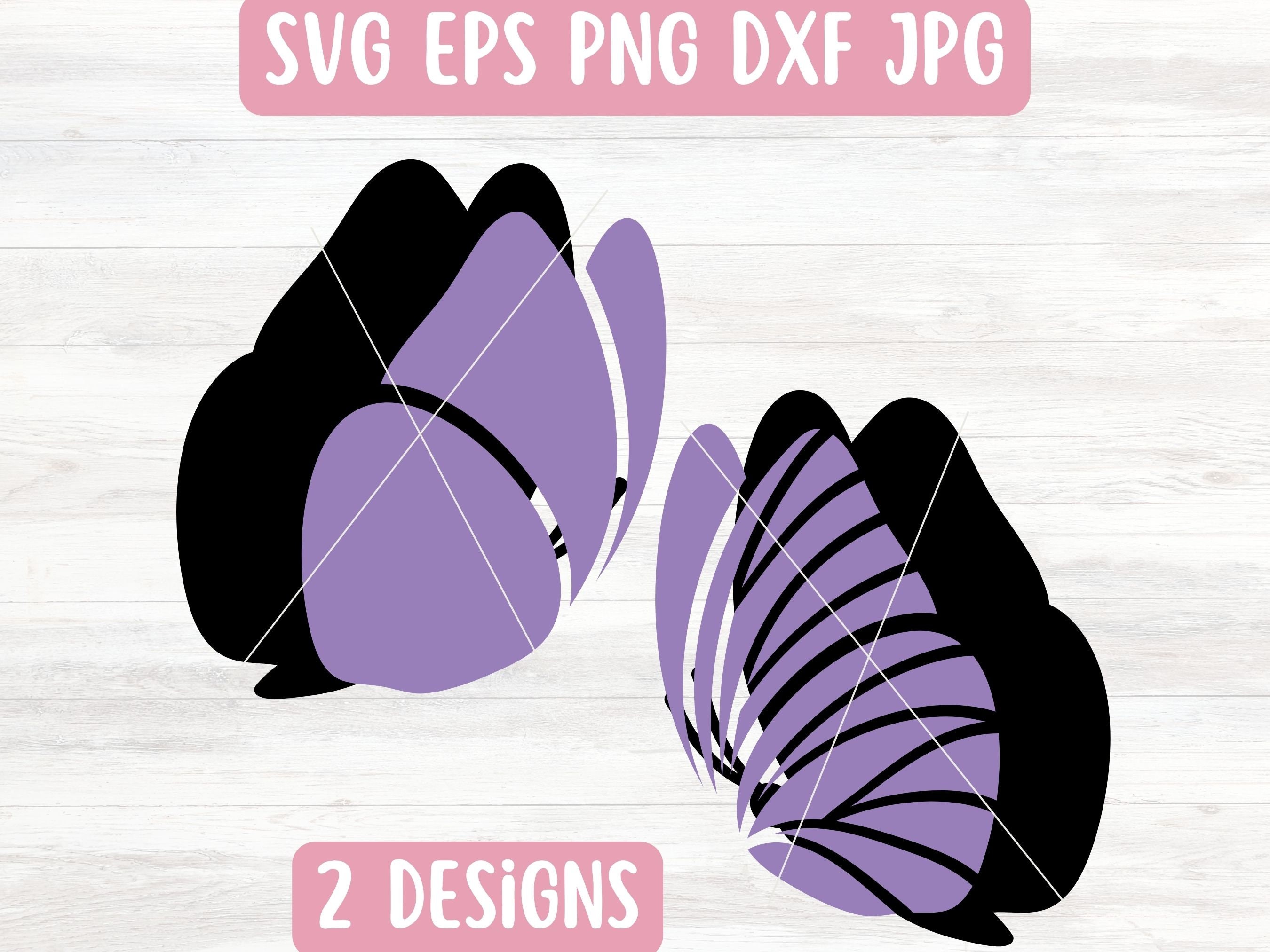 Side Butterfly SVG File for Cricut, Layered Butterfly SVG for ...