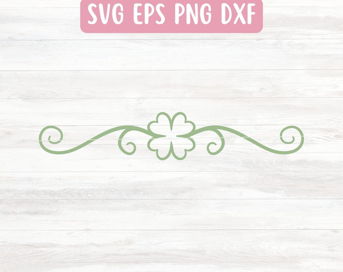 Shamrock Border SVG File for Cricut, Clover Frame PNG, Circle Frame SVG ...