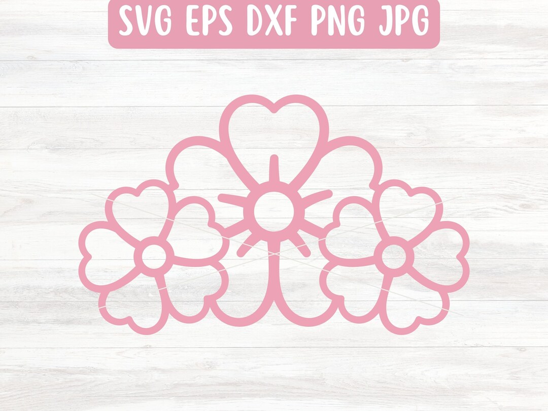 Simple Flower SVG File for Cricut, Flower Outline SVG for Silhouette ...