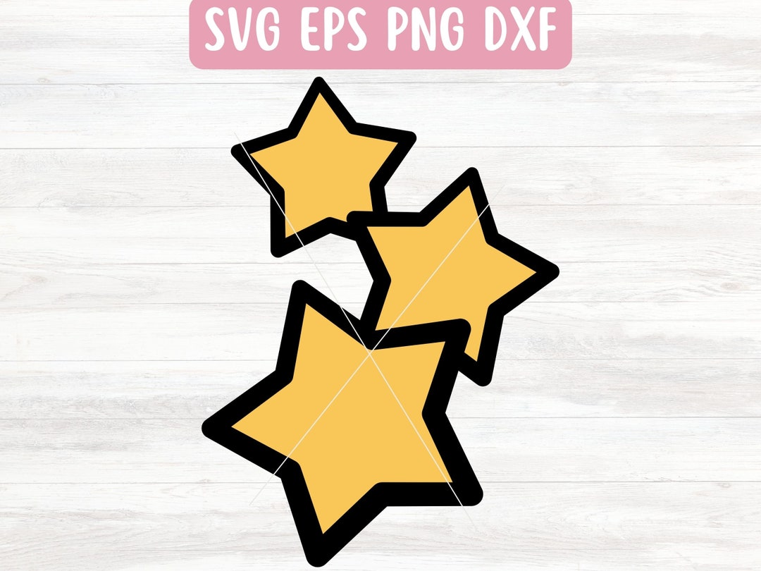 3 Stars SVG File for Cricut Star Cluster SVG for Vinyl - Etsy