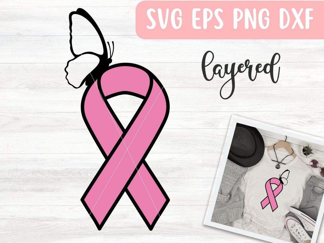 Cancer Awareness SVG for Cricut Breast Cancer Butterfly - Etsy