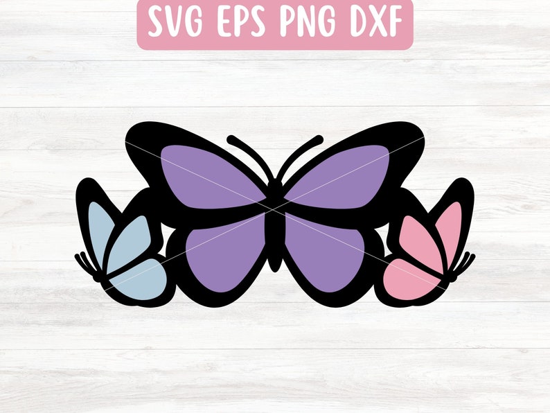 Layered Butterfly SVG File for Cricut Flying Butterflies SVG - Etsy