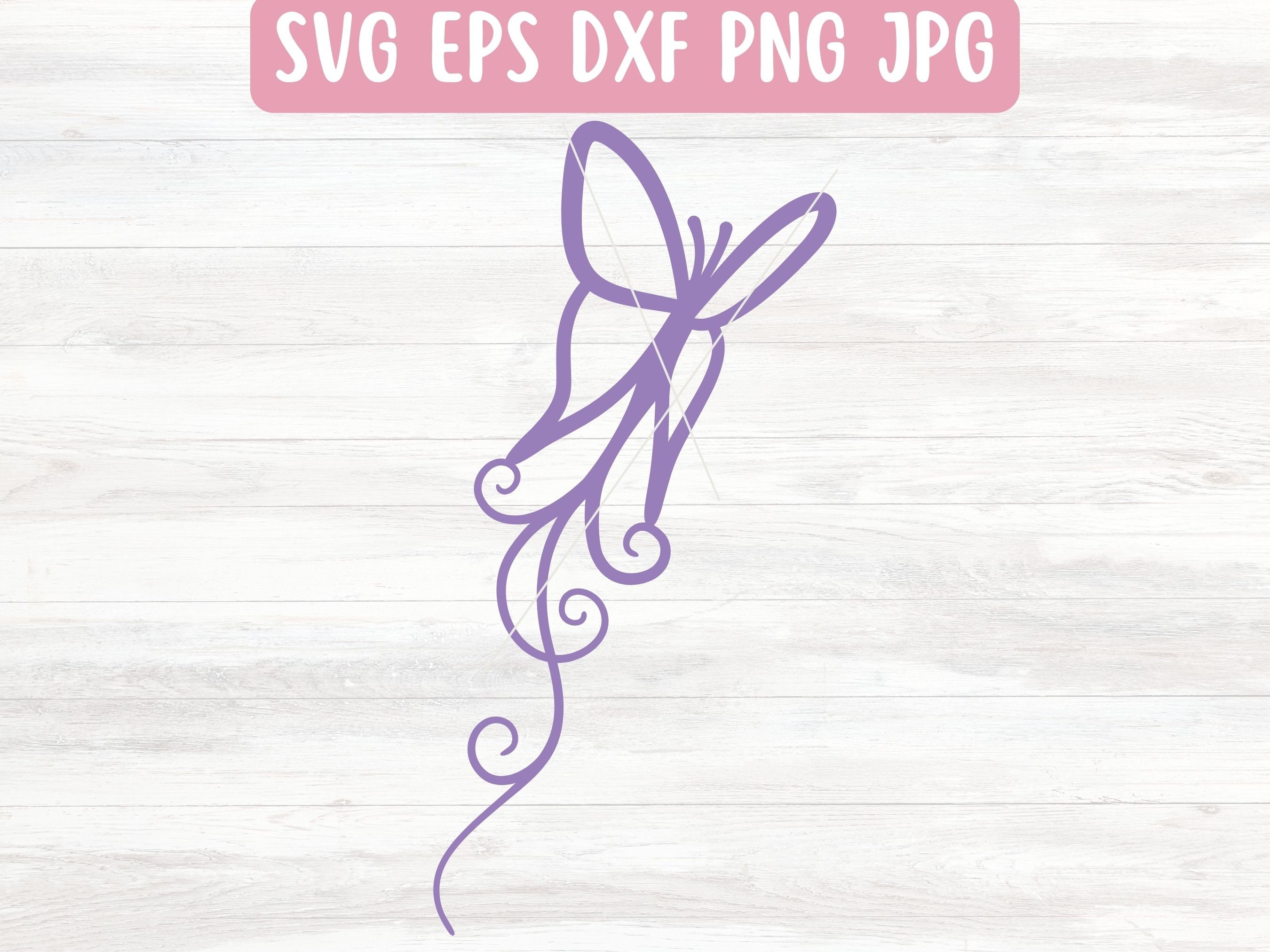 Flying Butterfly SVG File for Cricut, Cute Butterfly SVG for Silhouette ...