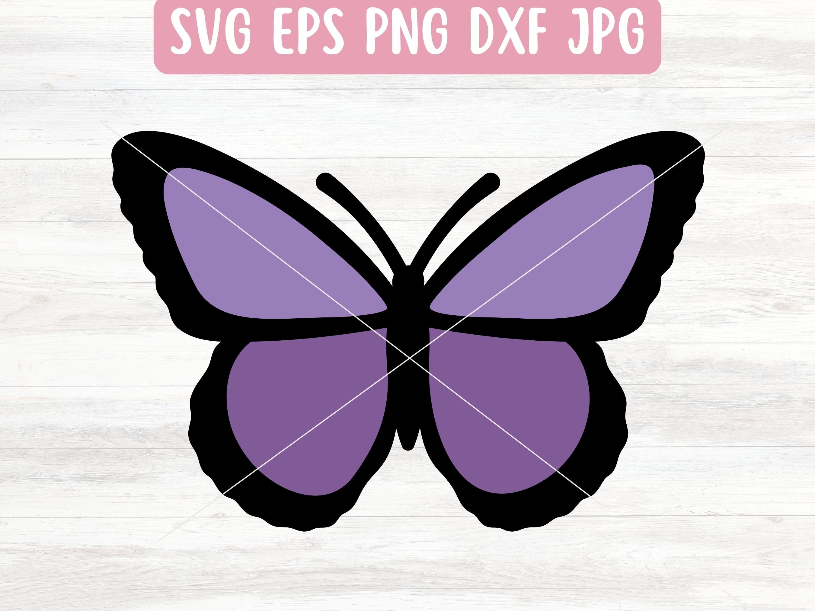 Simple Butterfly SVG File for Cricut, Layered Butterfly SVG for ...