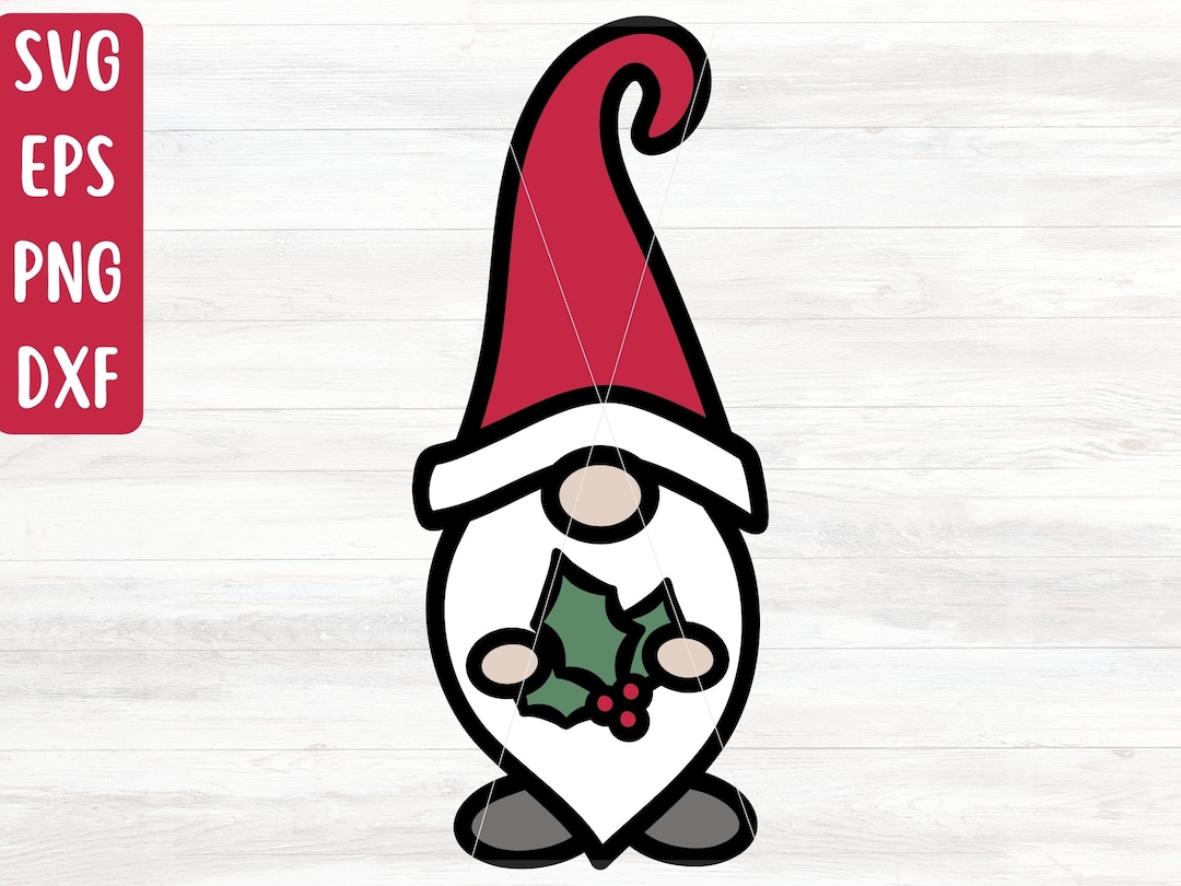 Christmas Gnome SVG File for Cricut, Layered Gnome SVG for Silhouette ...