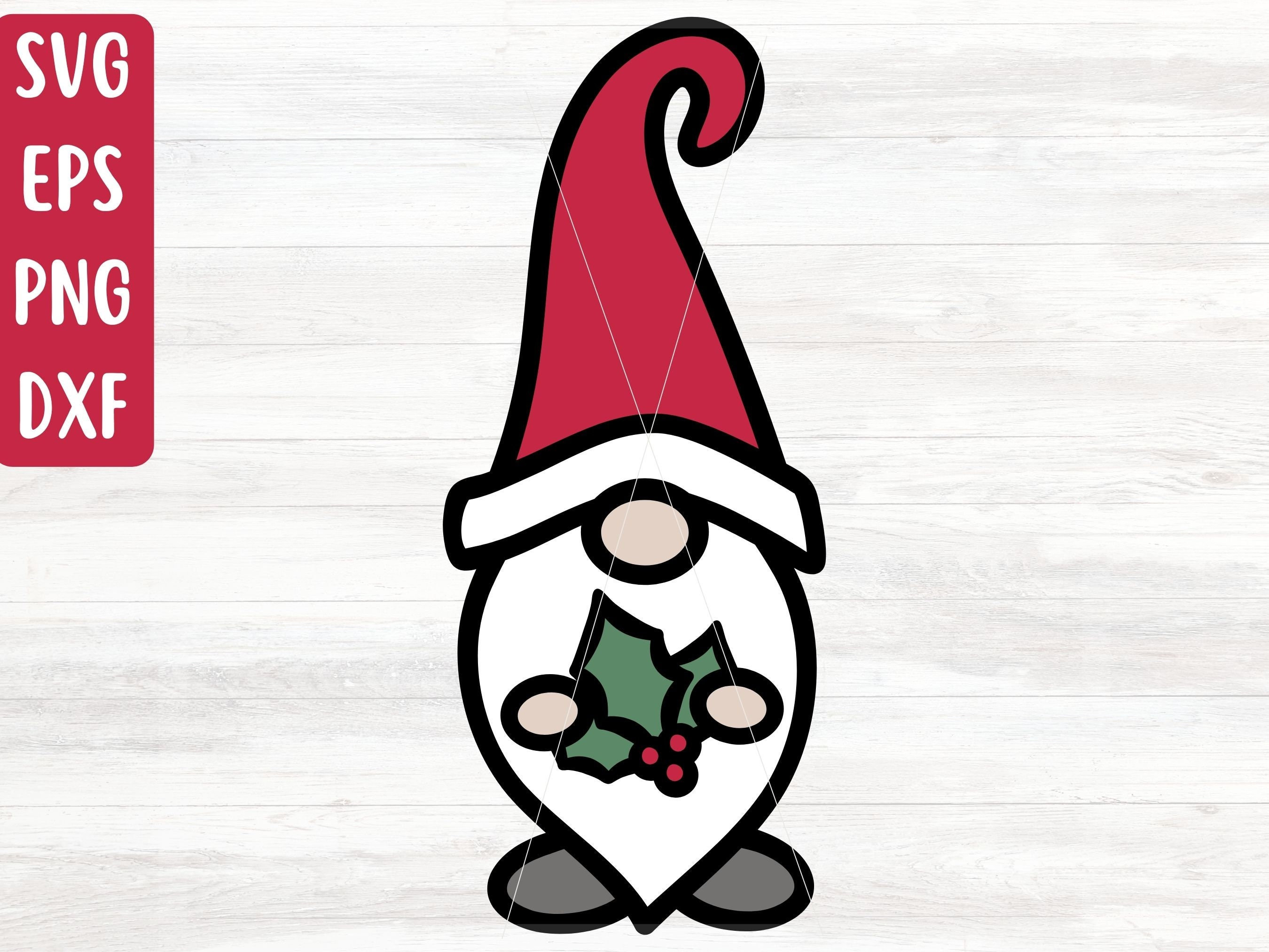 Christmas Gnome SVG File for Cricut Layered Gnome SVG Vector - Etsy