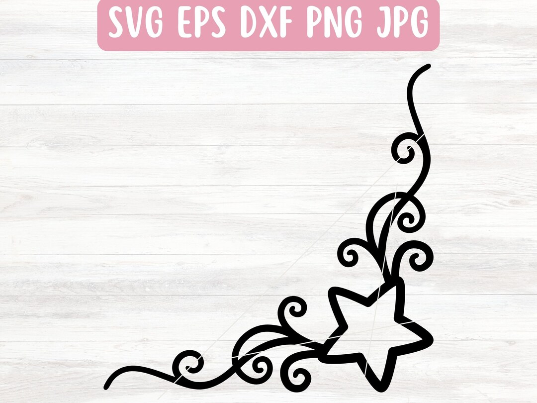 Corner Border SVG File for Cricut, Christmas Border SVG for Silhouette ...