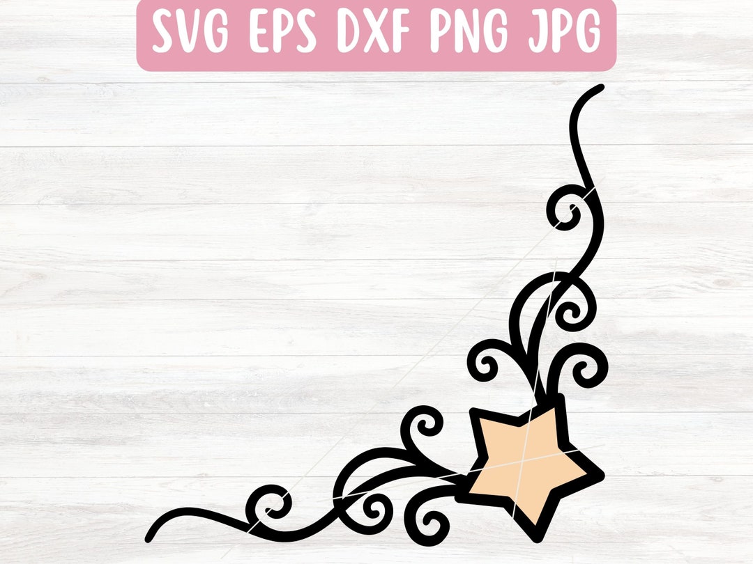 Corner Border SVG File for Cricut, Christmas Border SVG for Silhouette ...