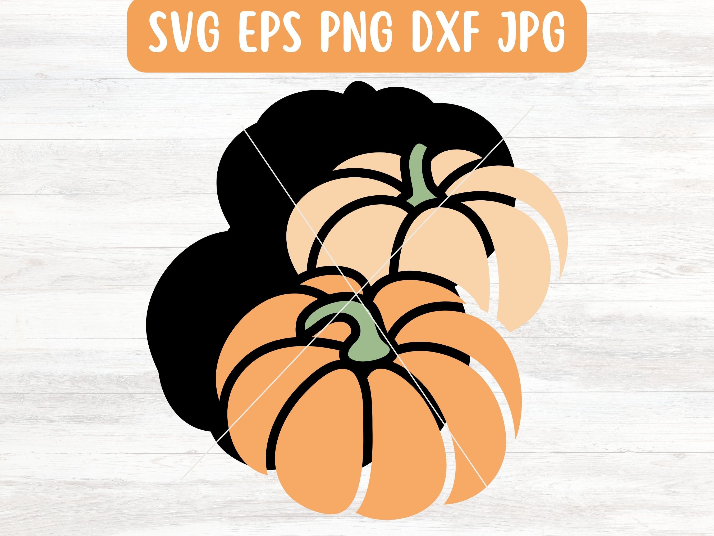 Layered Pumpkin SVG File for Cricut, Thanksgiving SVG for Silhouette ...