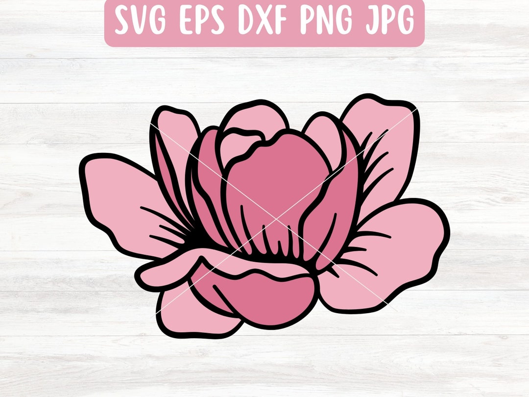 Simple Rose SVG File for Cricut, June Birth Flower SVG for Silhouette ...