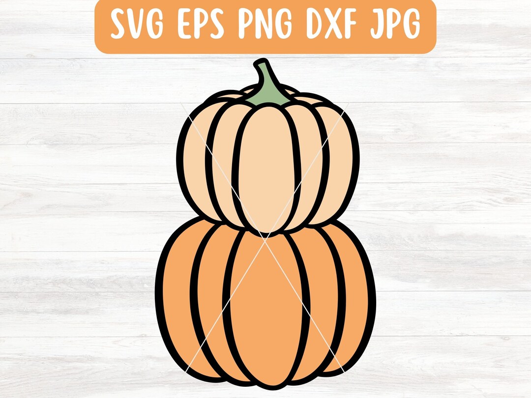 Layered Pumpkin SVG File for Cricut, Thanksgiving SVG for Silhouette ...