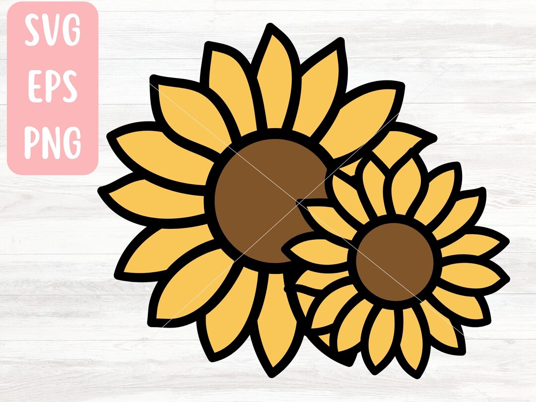Simple Sunflower SVG File for Cricut Layered Sunflower SVG - Etsy UK
