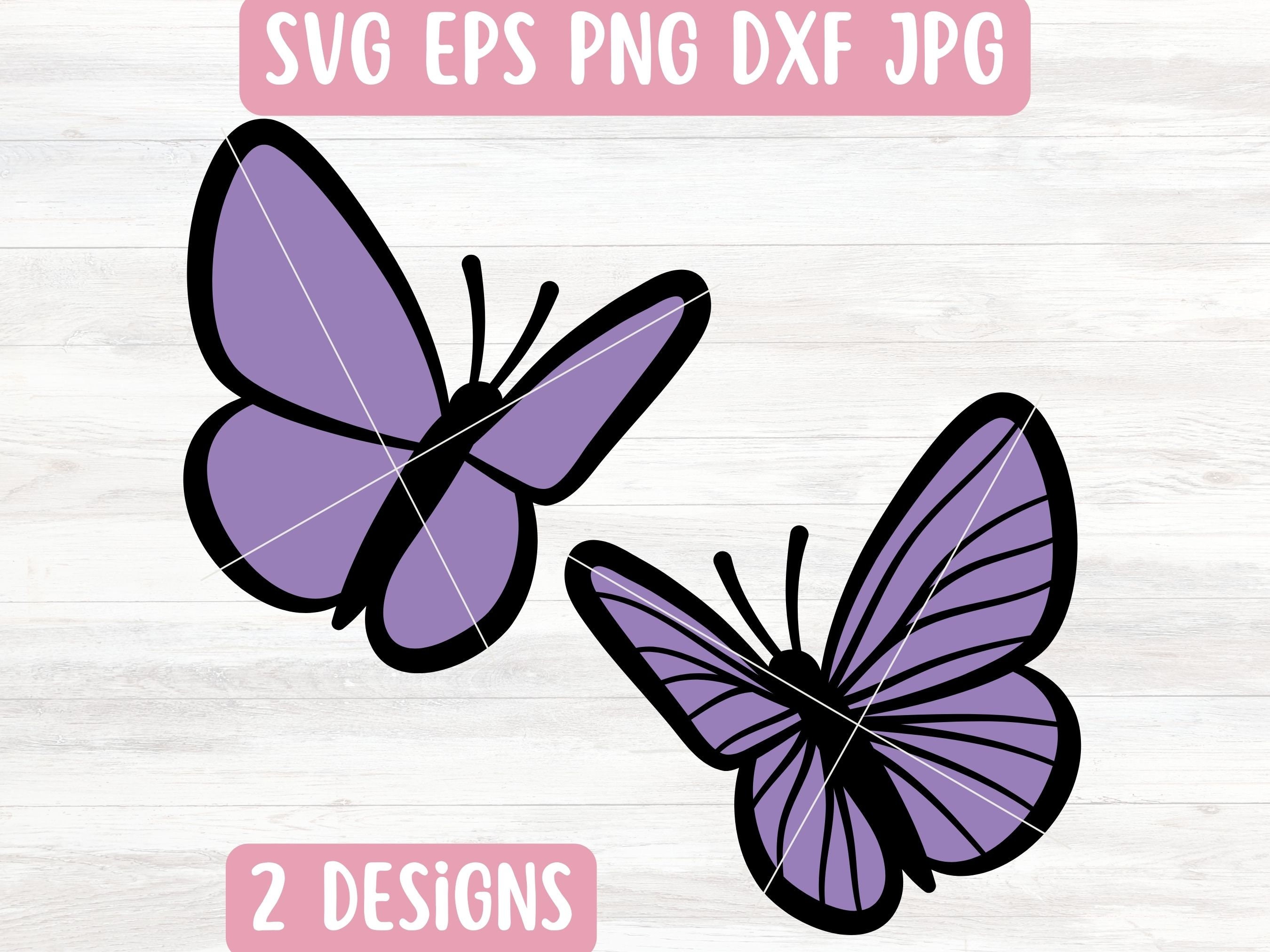 Side Butterfly SVG File for Cricut, Layered Butterfly SVG for ...