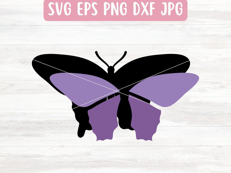 Archivo SVG de mariposa simple para Cricut, SVG de mariposa en capas ...