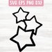 Stars SVG File for Cricut, Star Outline SVG Design, Star Cluster SVG ...