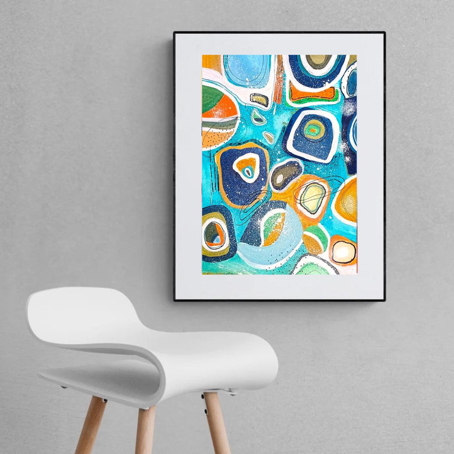 ORIGINAL Works on Paper, battles of Time, Original Art on Paper ...